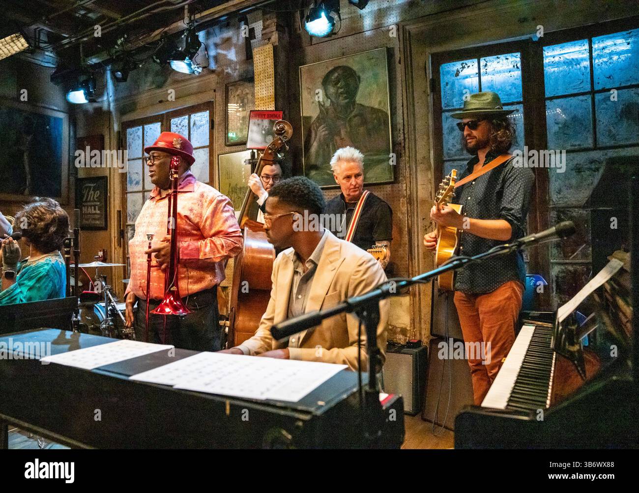 Ronnel Johnson, left, Kyle Roussel, Mike McCready and Josh Starkman ...