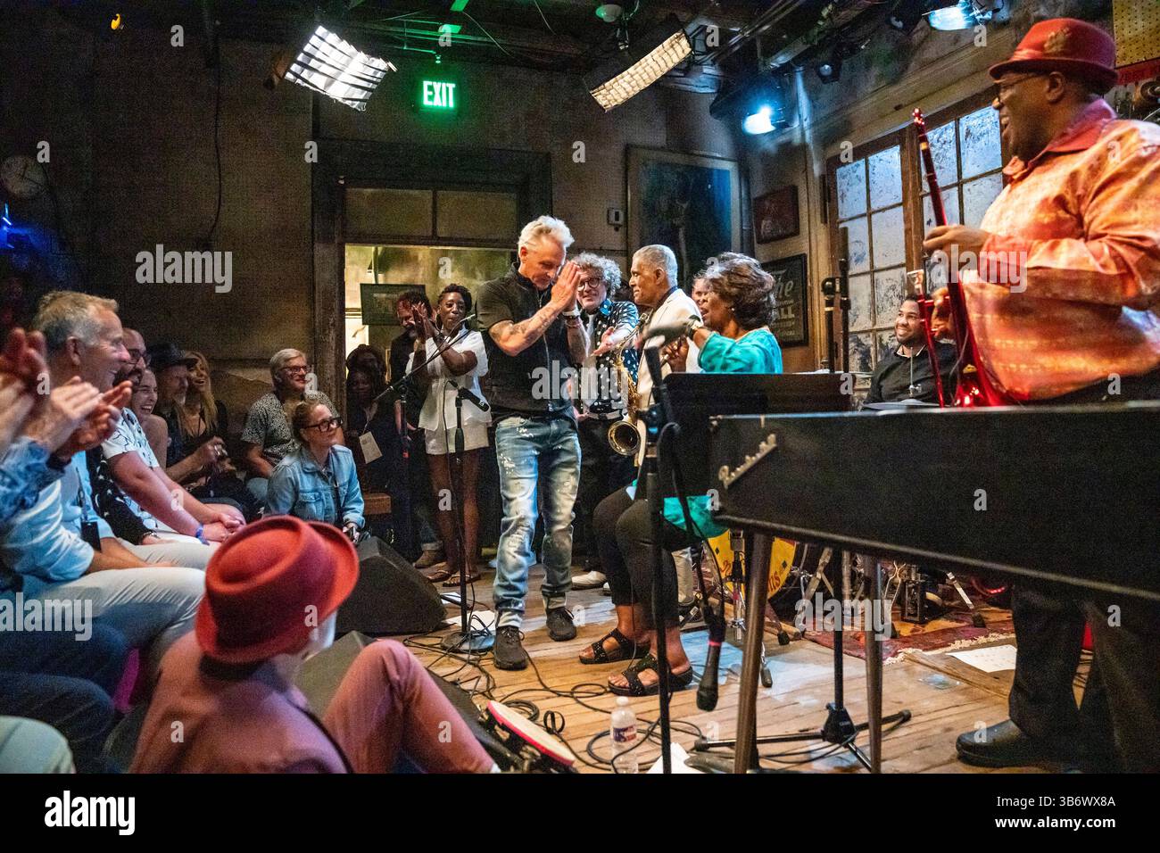 Mike McCready, left, Ben Jaffe, Charlie Gabriel, Irma Thomas and Ronell ...