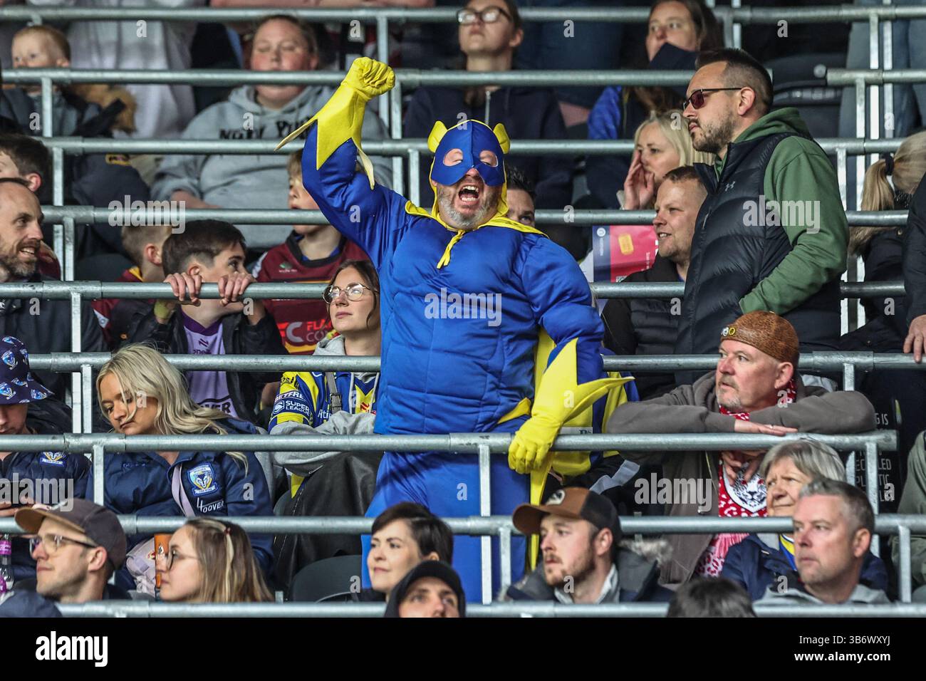Warrington fans during the Betfred Magic Weekend 2025 match ...