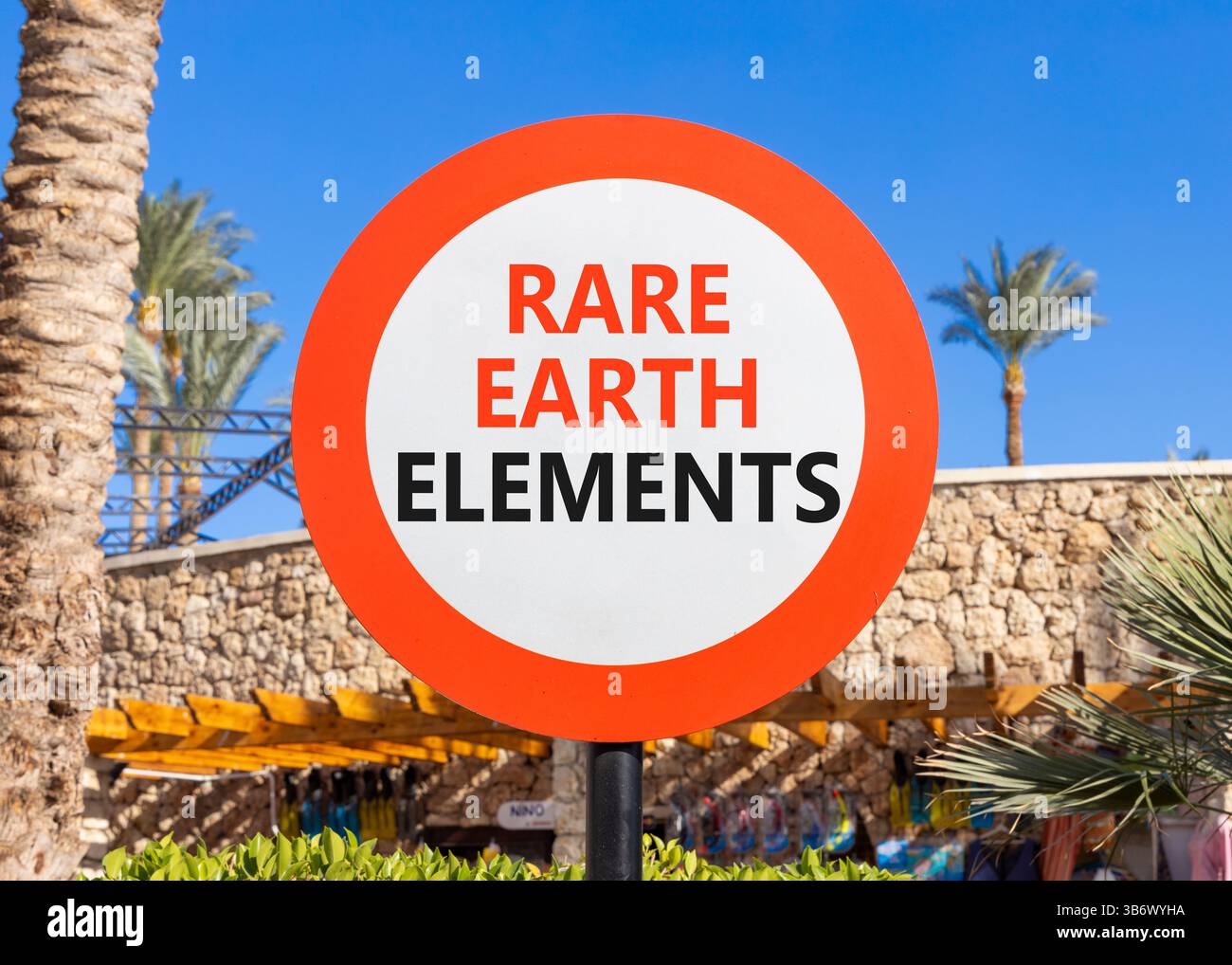 Rare earth elements symbol. Concept words Rare earth elements on ...