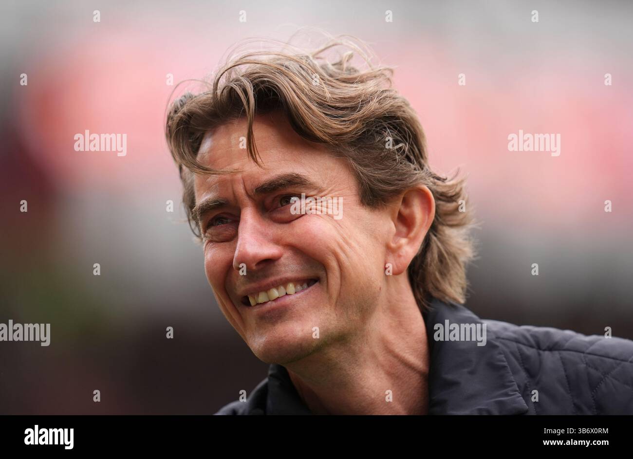Brentford manager Thomas Frank celebrates after the Premier League ...