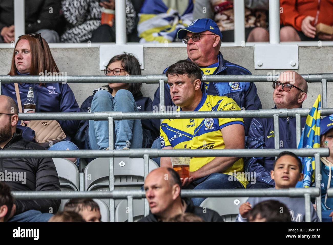 Newcastle, UK. 04th May, 2025. Warrington fans during the Betfred Magic ...