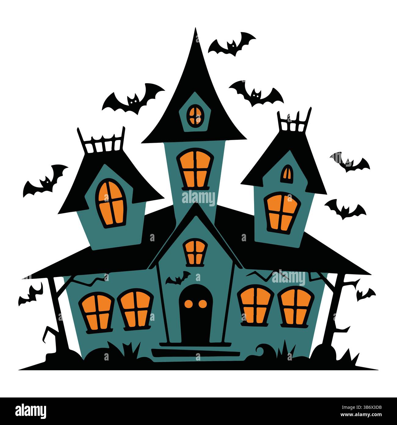 House full of people cartoon Stock Vector Images - Alamy