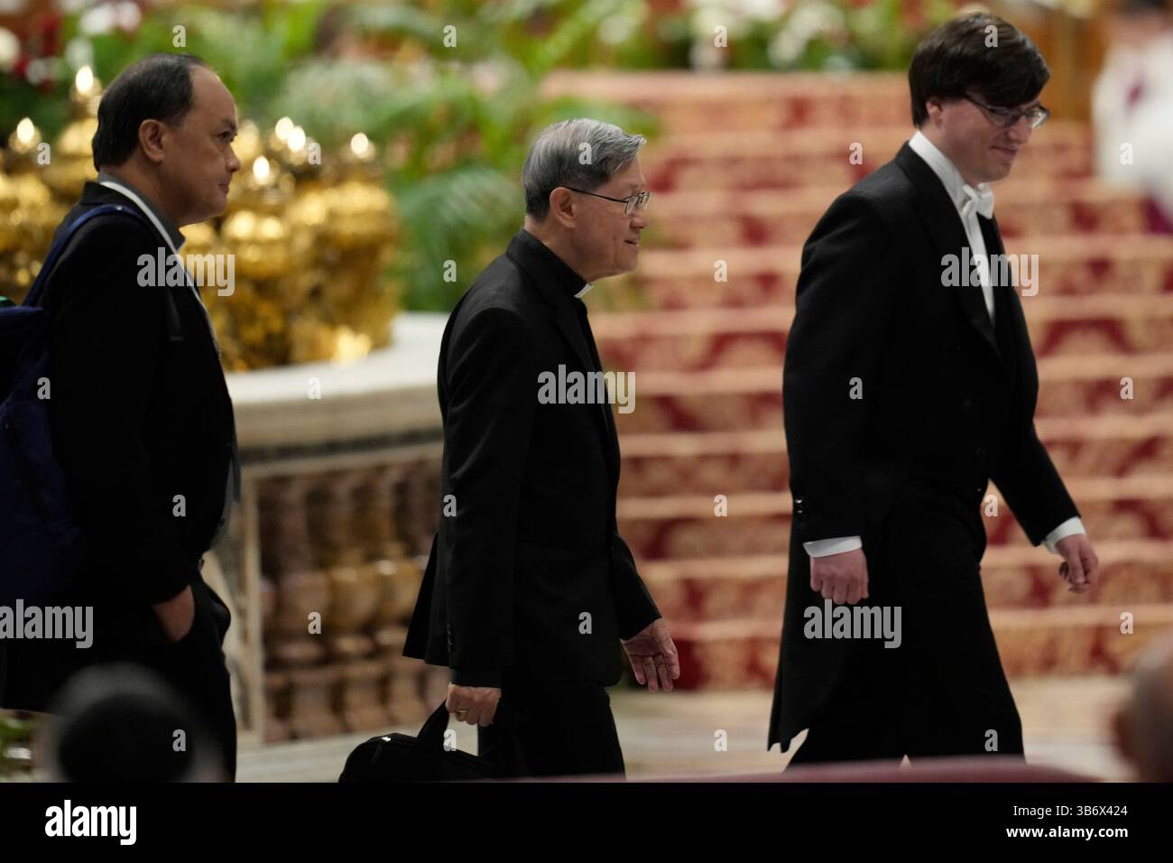 Cardinal Luis Antonio Tagle arrives to attend a mass on the last of ...