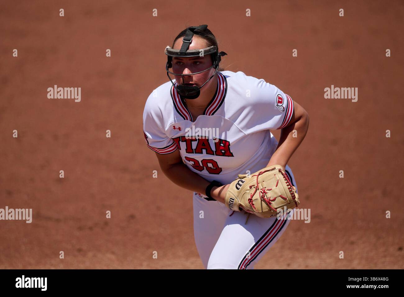 Utah Utes pitcher Hailey Maestretti (30) during an NCAA Softball game ...