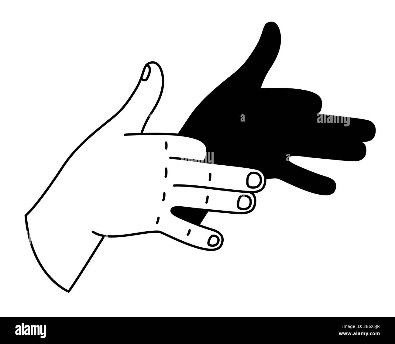 Stylized shadow Black and White Stock Photos & Images - Alamy