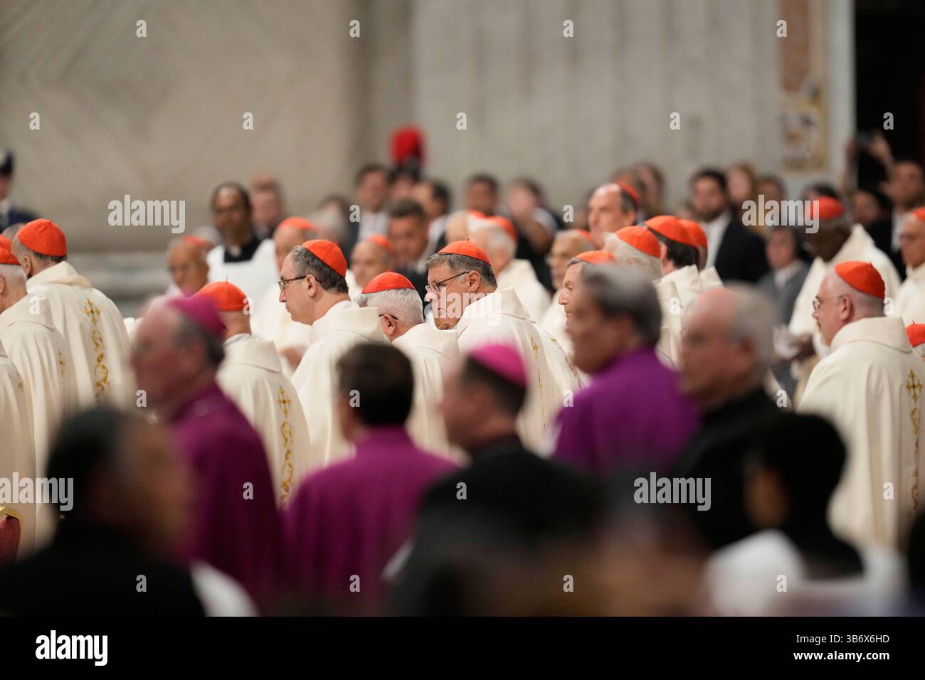 Cardinals attend a mass on the last of nine days of mourning for late ...