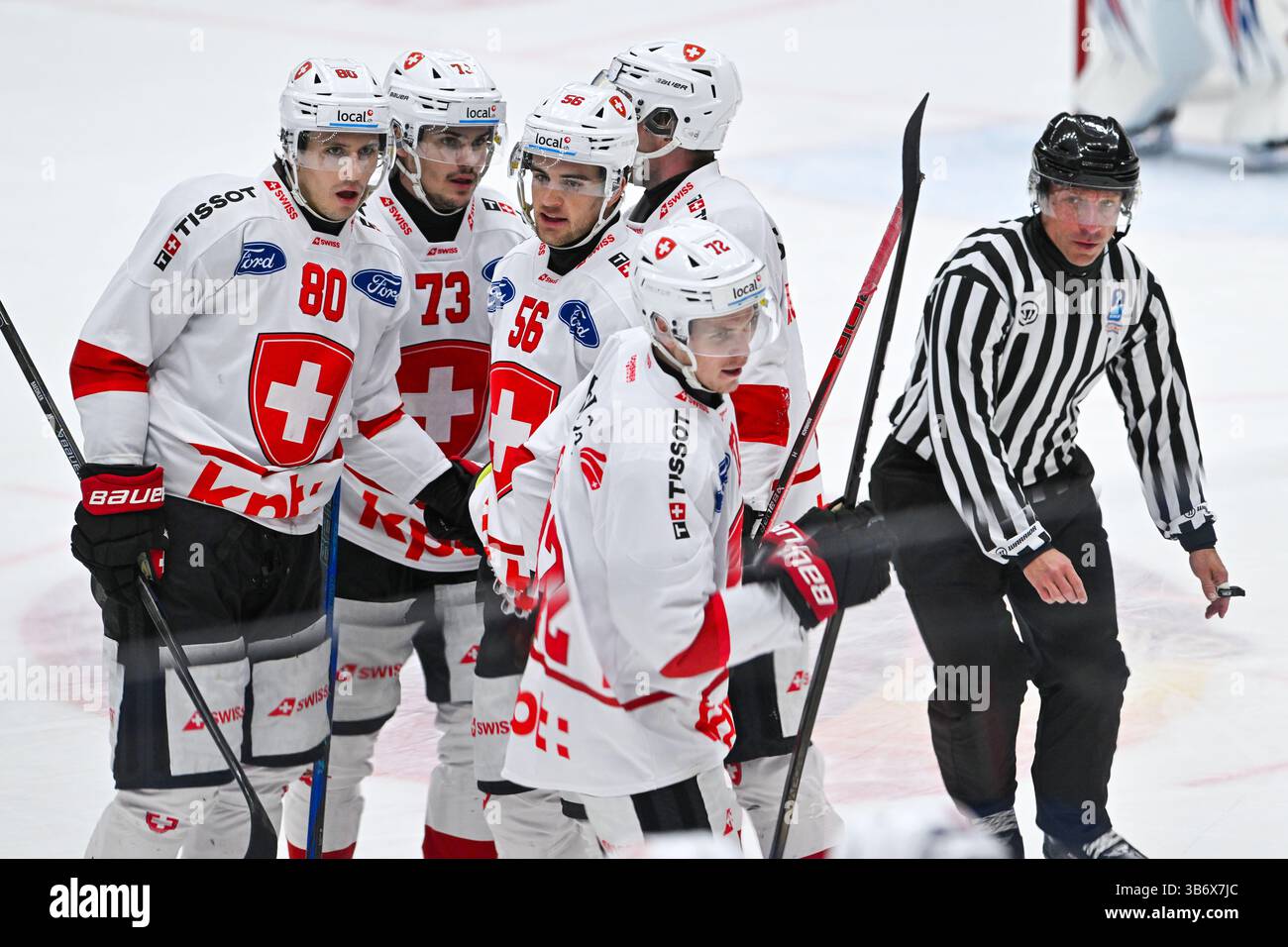 L-R Nicolas Baechler, Sandro Schmid, Tim Berni, Dario Rohrbach and ...