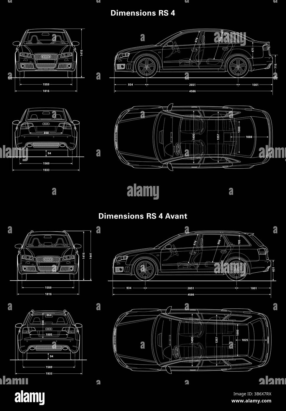 Audi rs4 Stock Vector Images - Alamy