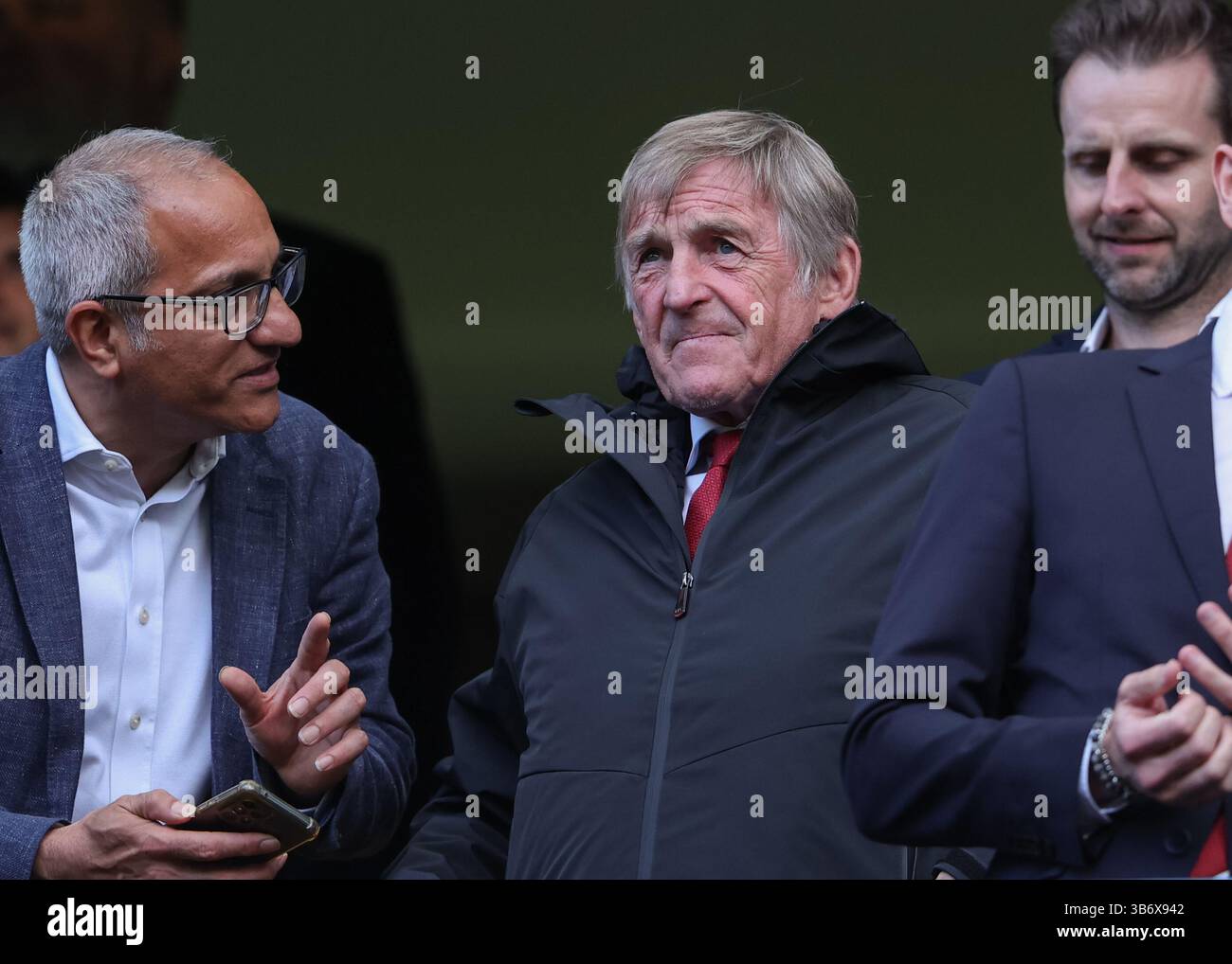London, UK. 4th May, 2025. Sir Kenny Dalglish in the stands ahead of ...