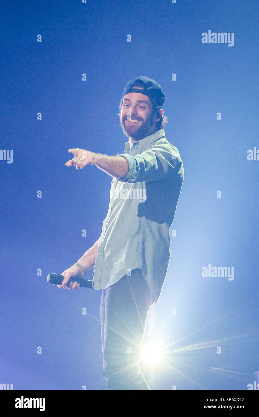 Thomas Rhett performs during the iHeart Country Festival at the Moody ...