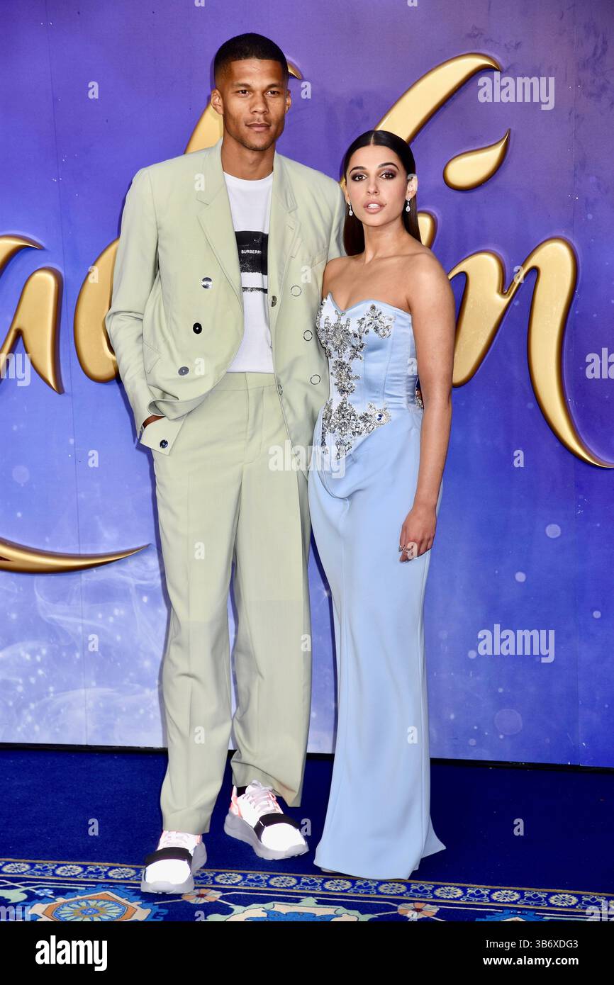 Jordan Spence, Naomi Scott. European Gala of Aladdin, Odeon Luxe ...