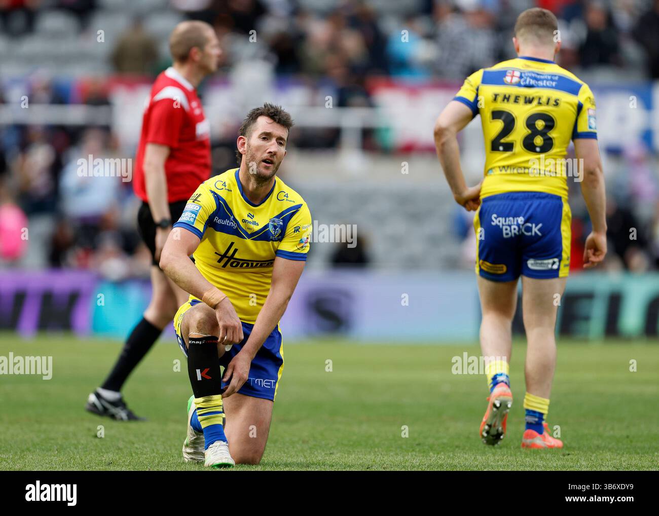 Warrington Wolves' Stefan Ratchford reacts after the Betfred Super ...