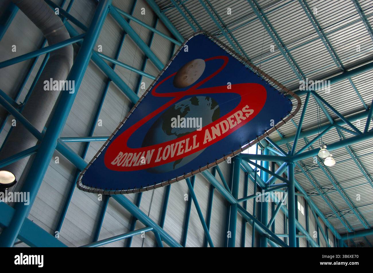 Apollo 8 patch depicting Earth and the Moon connected by a figure-8 ...