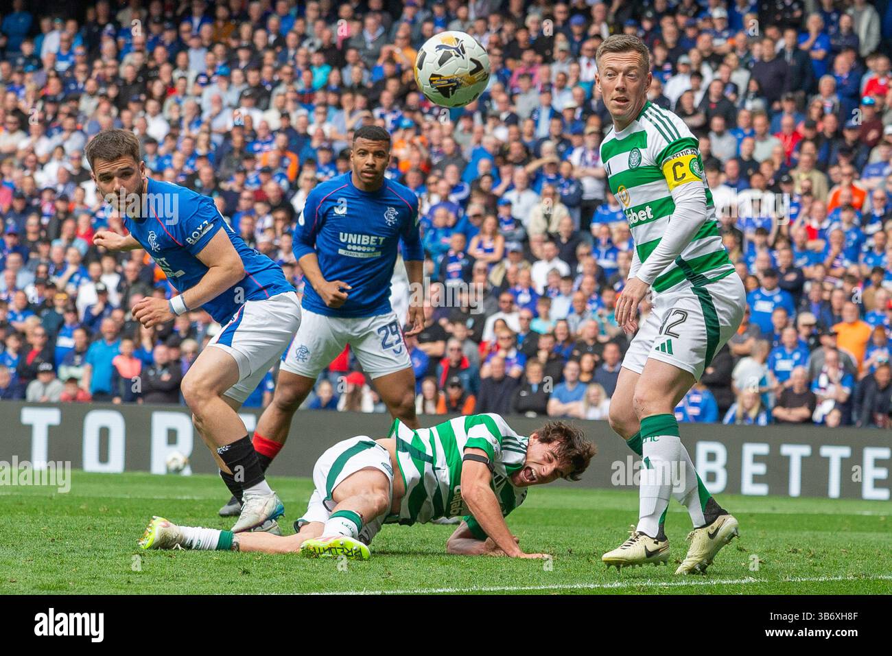 04 May 2025, Glasgow, UK. Rangers played Celtic in a William Hill ...