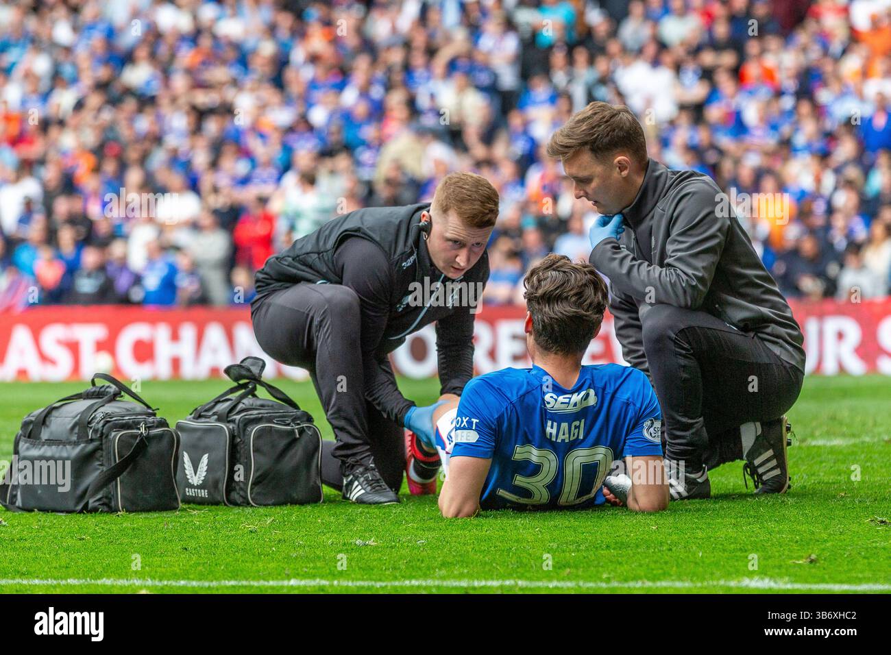 04 May 2025, Glasgow, UK. Rangers played Celtic in a William Hill ...