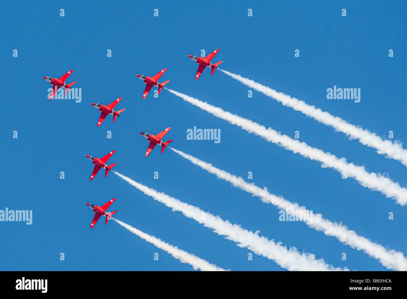 Red Arrows RAF Display Team Stock Photo - Alamy