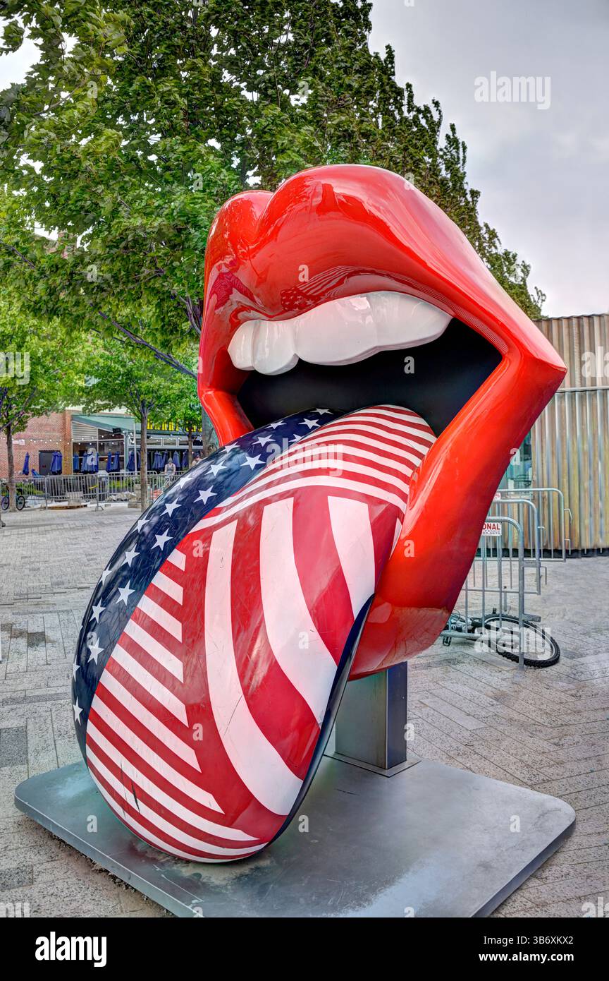 Us flag tongue hi-res stock photography and images - Alamy