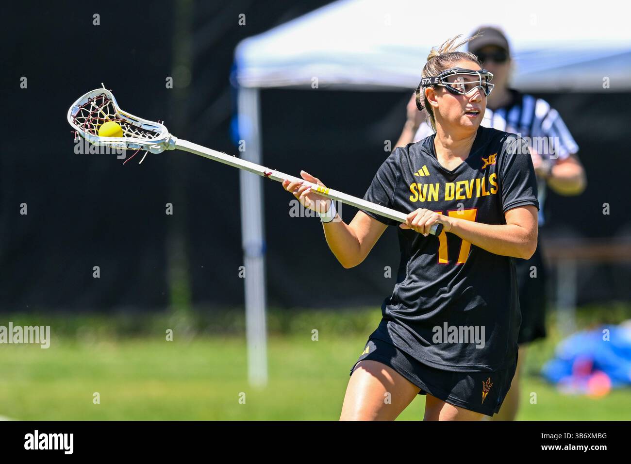 May 03, 2025: Arizona State attacker, Anna Thornton (17), in action ...
