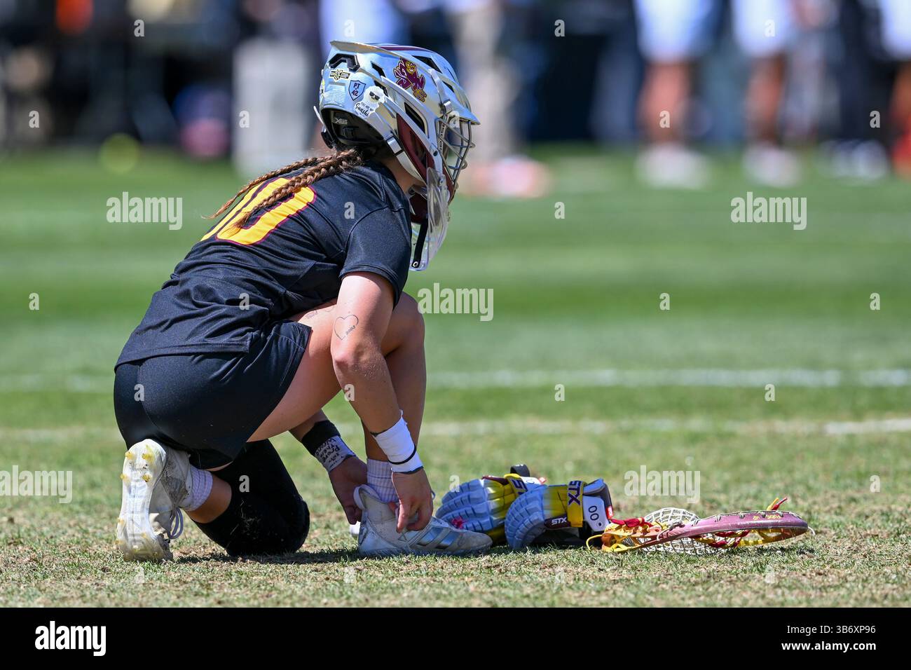 Boulder, CO, USA. 03rd May, 2025. Arizona State goalkeeper, Katie Vahle ...
