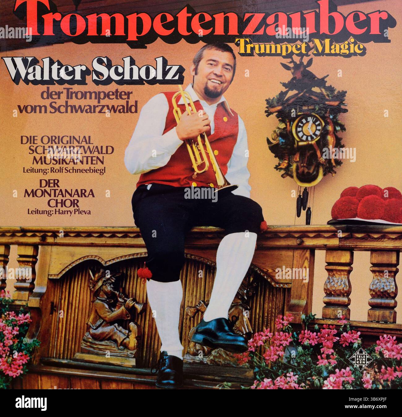 Vintage vinyl record cover, Walter Scholz The Trumpeter of the Black ...