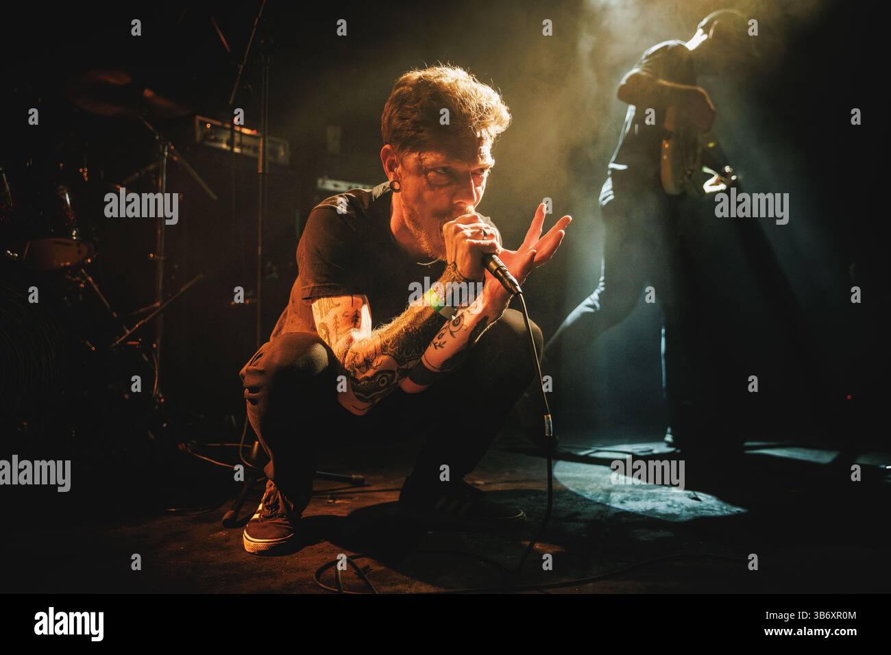 Copenhagen, Denmark. 03rd May, 2025. The Danish punk band NEXØ performs ...