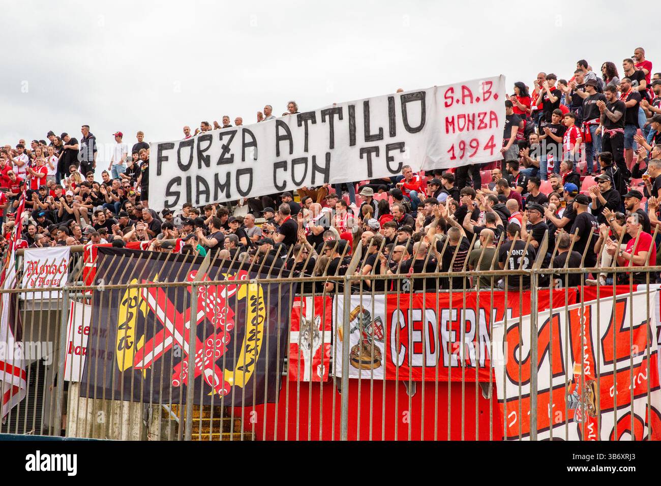 Monza, Italy. 04th May, 2025. banner fans AC Monza during serie A match ...