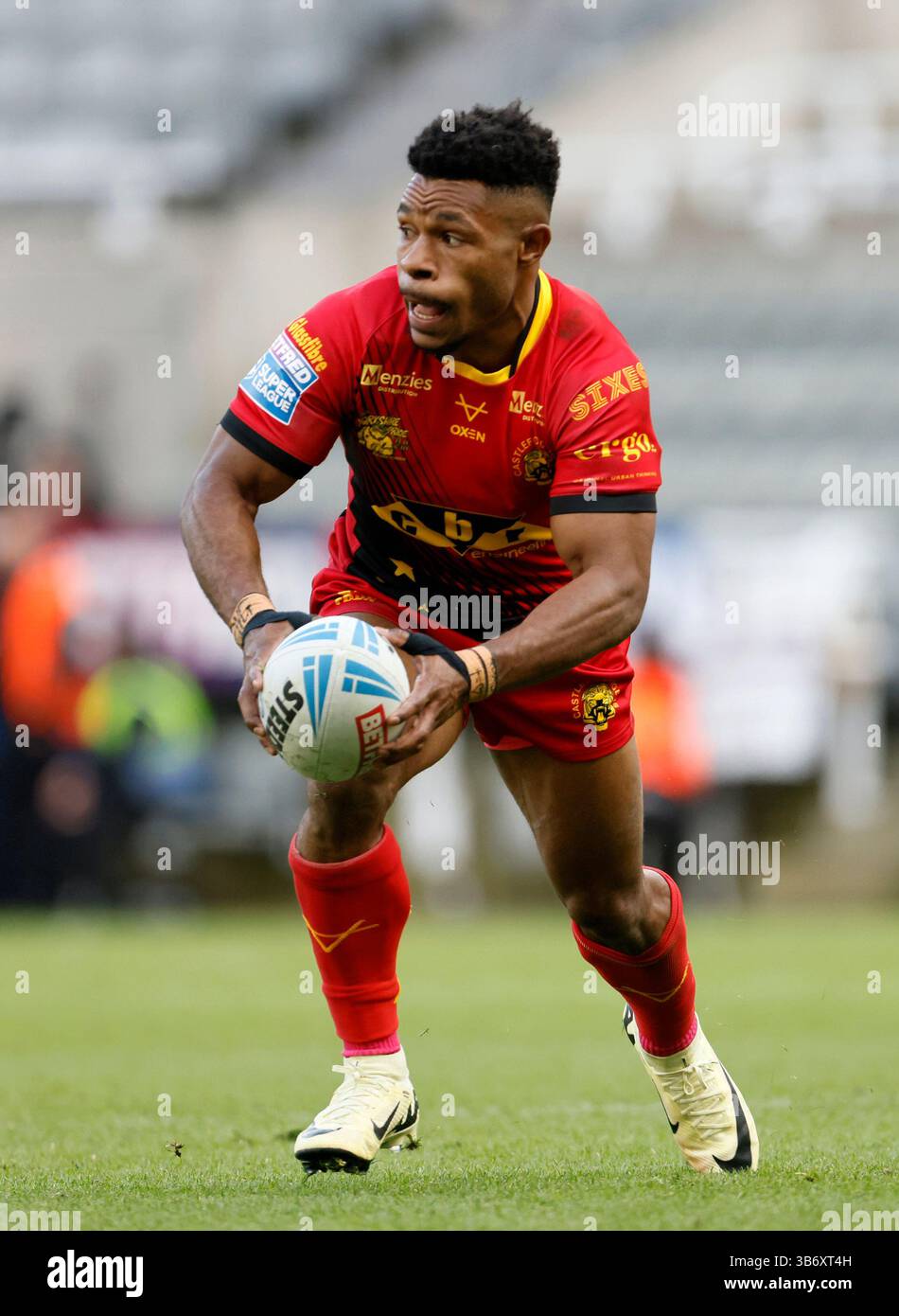 Castleford Tigers' Judah Rimbu during the Betfred Super League match at ...