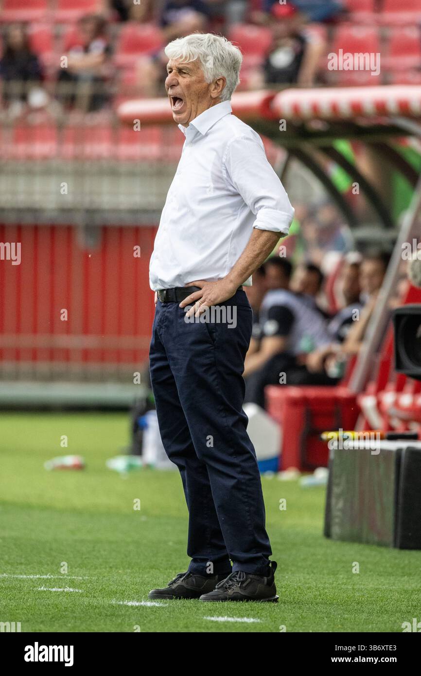 Monza, Italy. 04th May, 2025. Gian Piero Gasperini head coach Atalanta ...