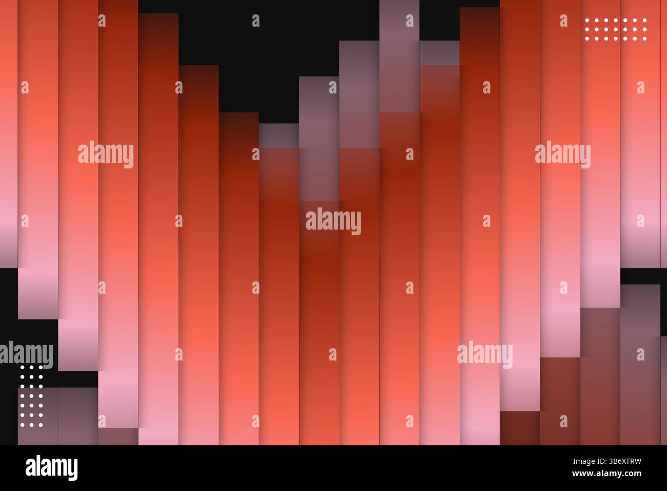 Abstract Red Geometric Design with Gradual Stairs Effect Background ...