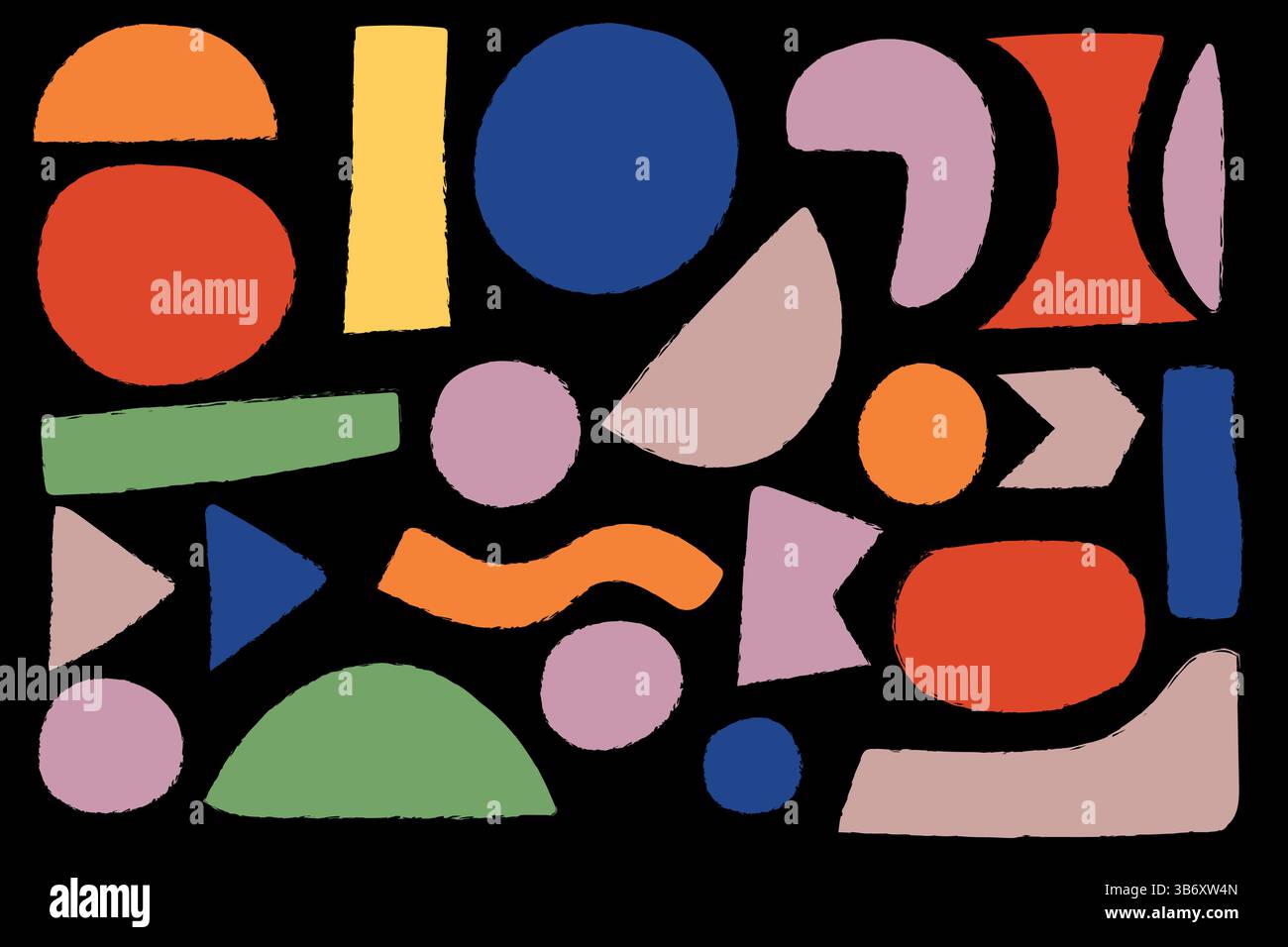 Geometric minimalistic bright colors hi-res stock photography and images - Alamy