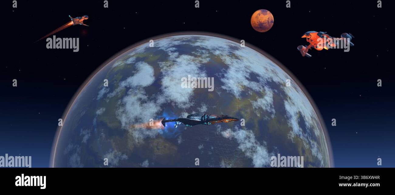 Alien spaceships hi-res stock photography and images - Alamy