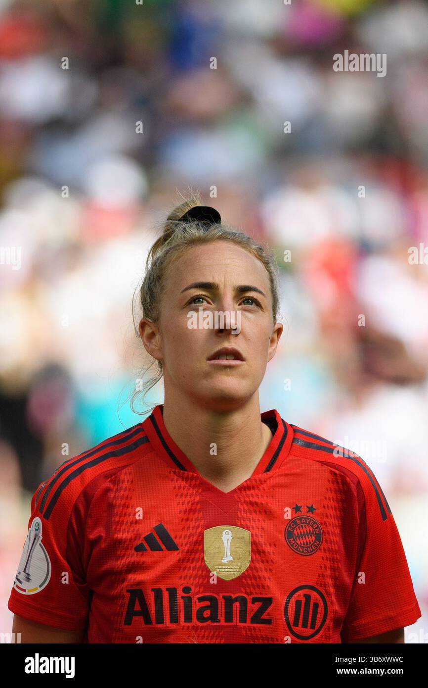 Cologne, Germany, May 1th 2025: Carolin Simon (30 FC Bayern Munich ...