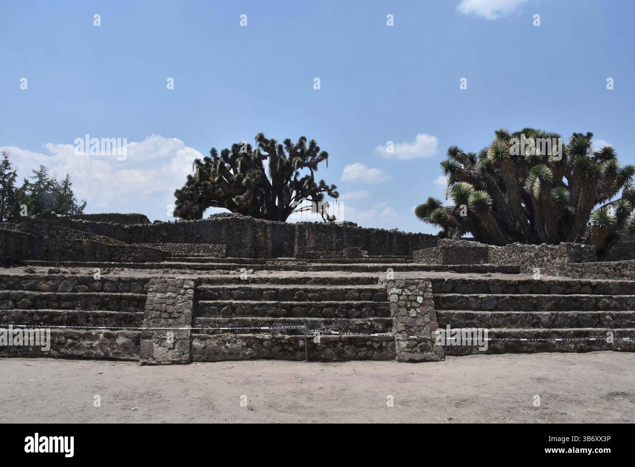 Prehispanic ruins at Tecoaque in the Mexican state of Puebla Stock ...