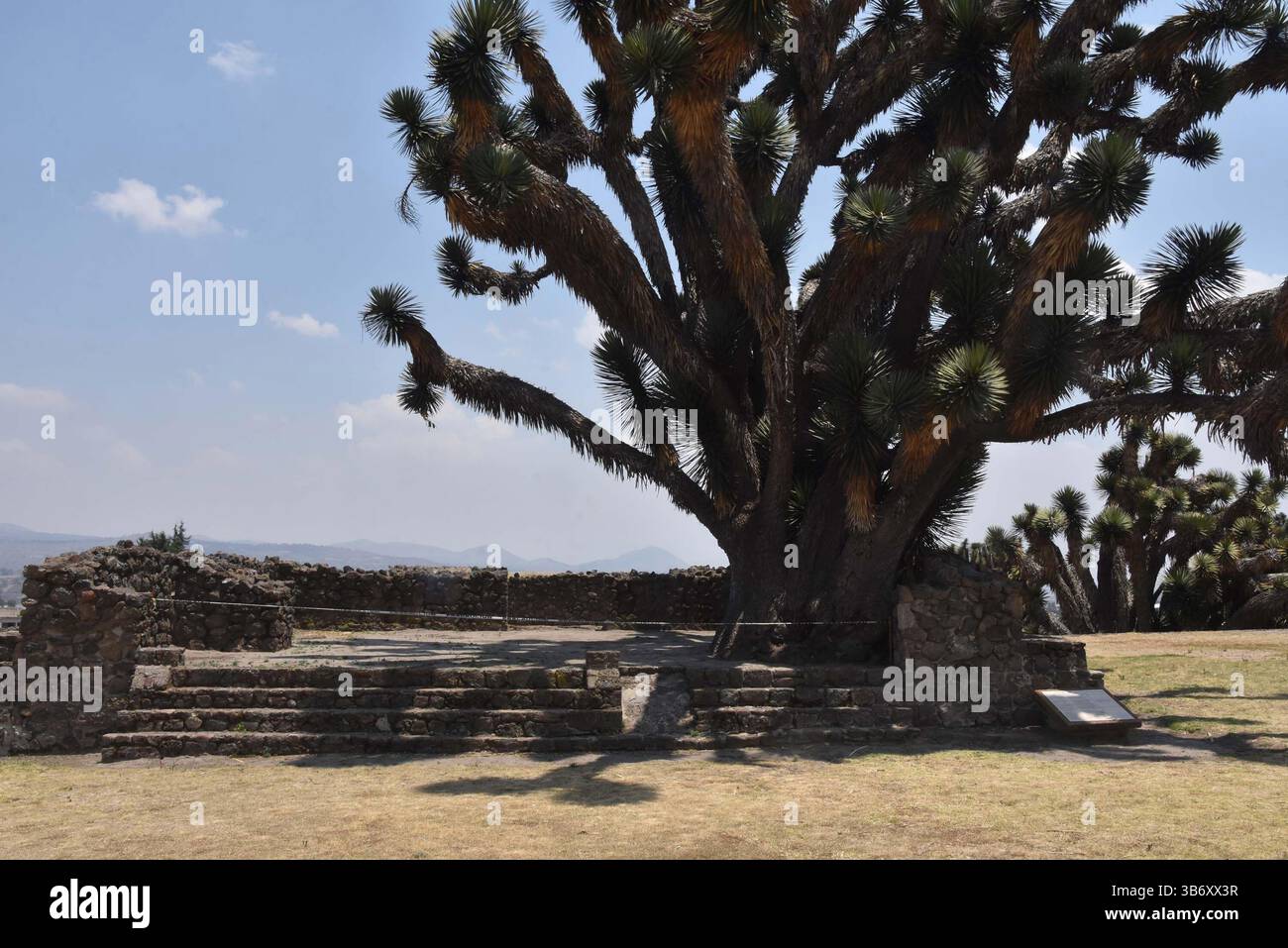 Prehispanic ruins at Tecoaque in the Mexican state of Puebla Stock ...