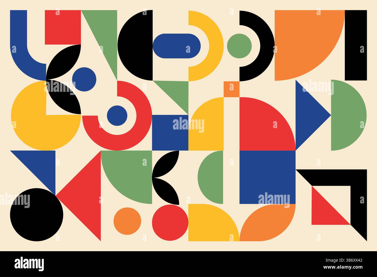 Modern Abstract Geometric Shapes Background.Vector Illustration Stock ...