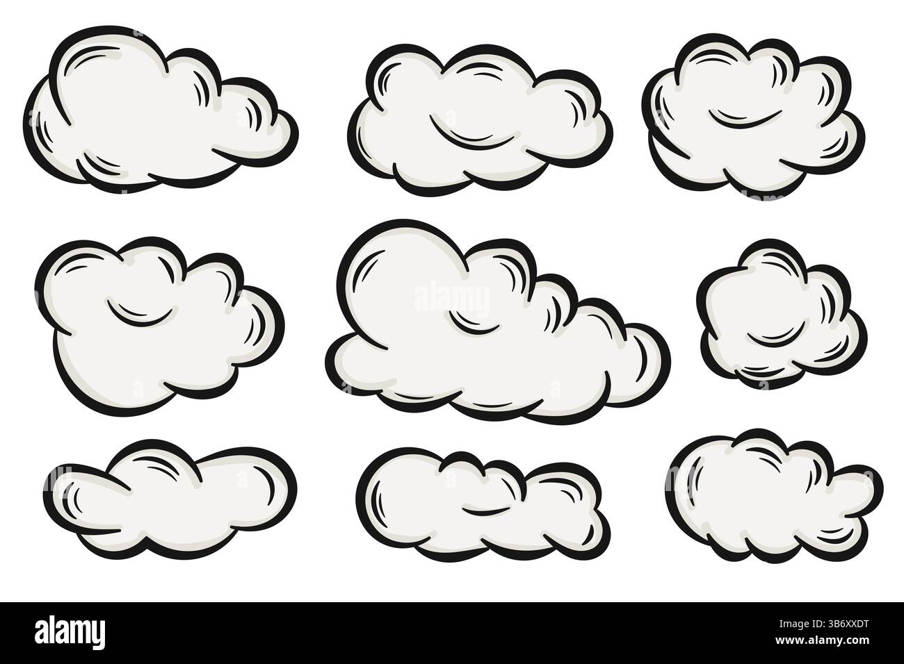 Smooth clouds Cut Out Stock Images & Pictures - Alamy