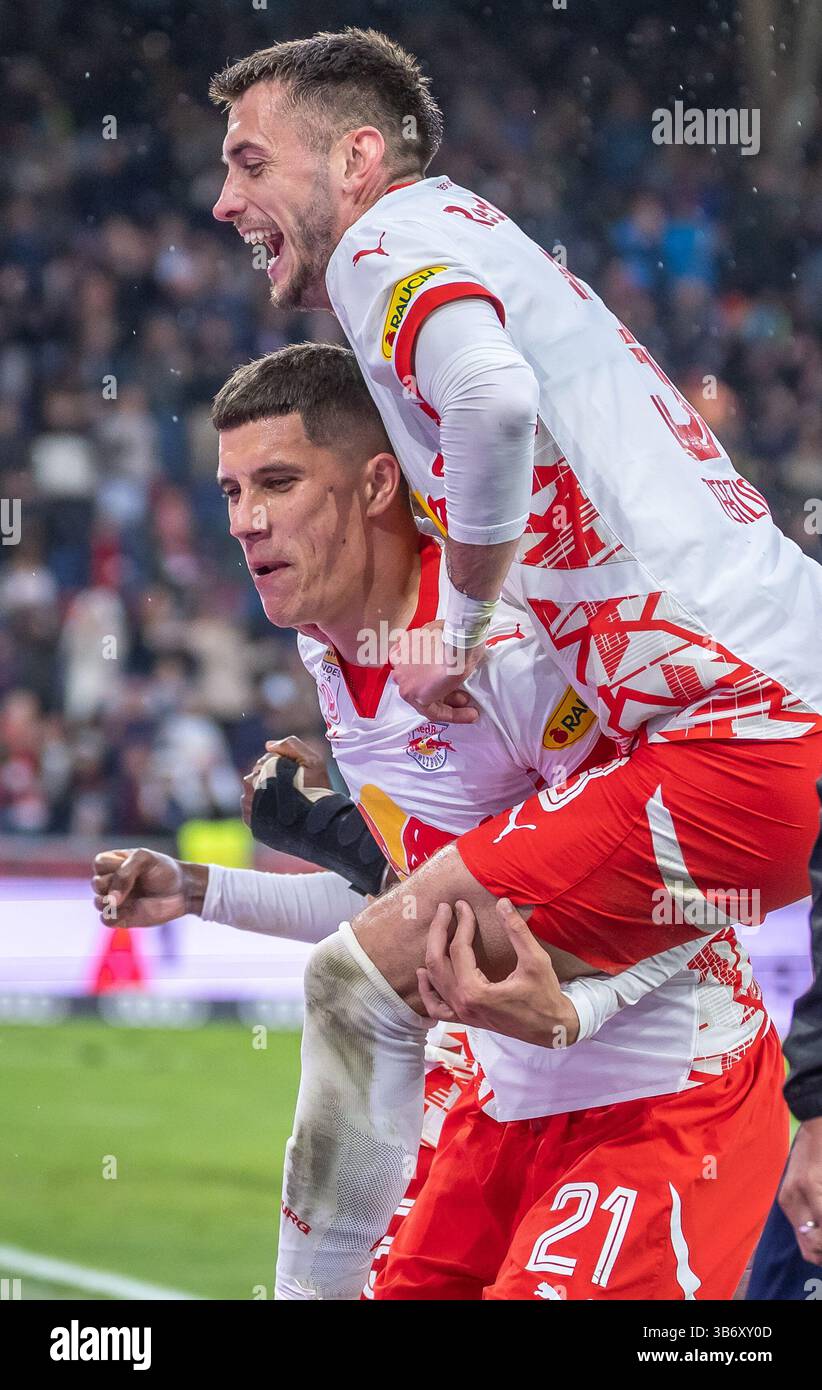 ABD0144 20250504 - SALZBURG - ÖSTERREICH: FC Red Bull Salzburg feiert ...