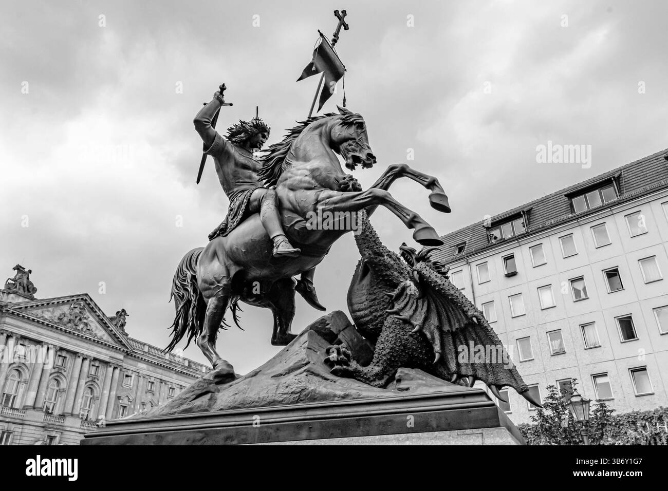 St. George and the Dragon Stock Photo - Alamy