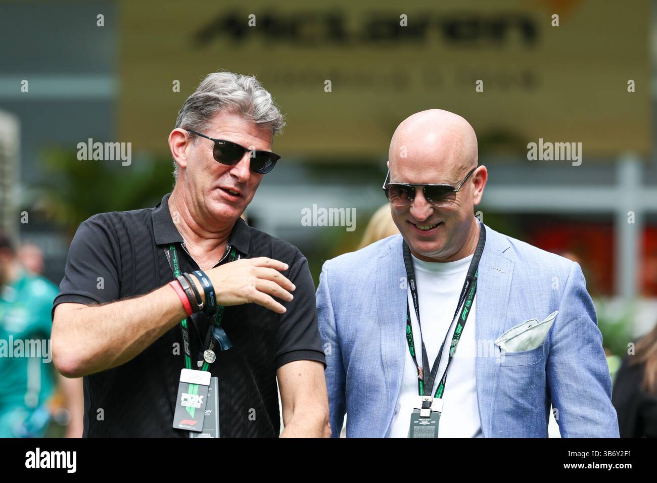 MIAMI, FLORIDA - MAY 4: Graeme Lowdon of Great Britain and the Cadillac ...