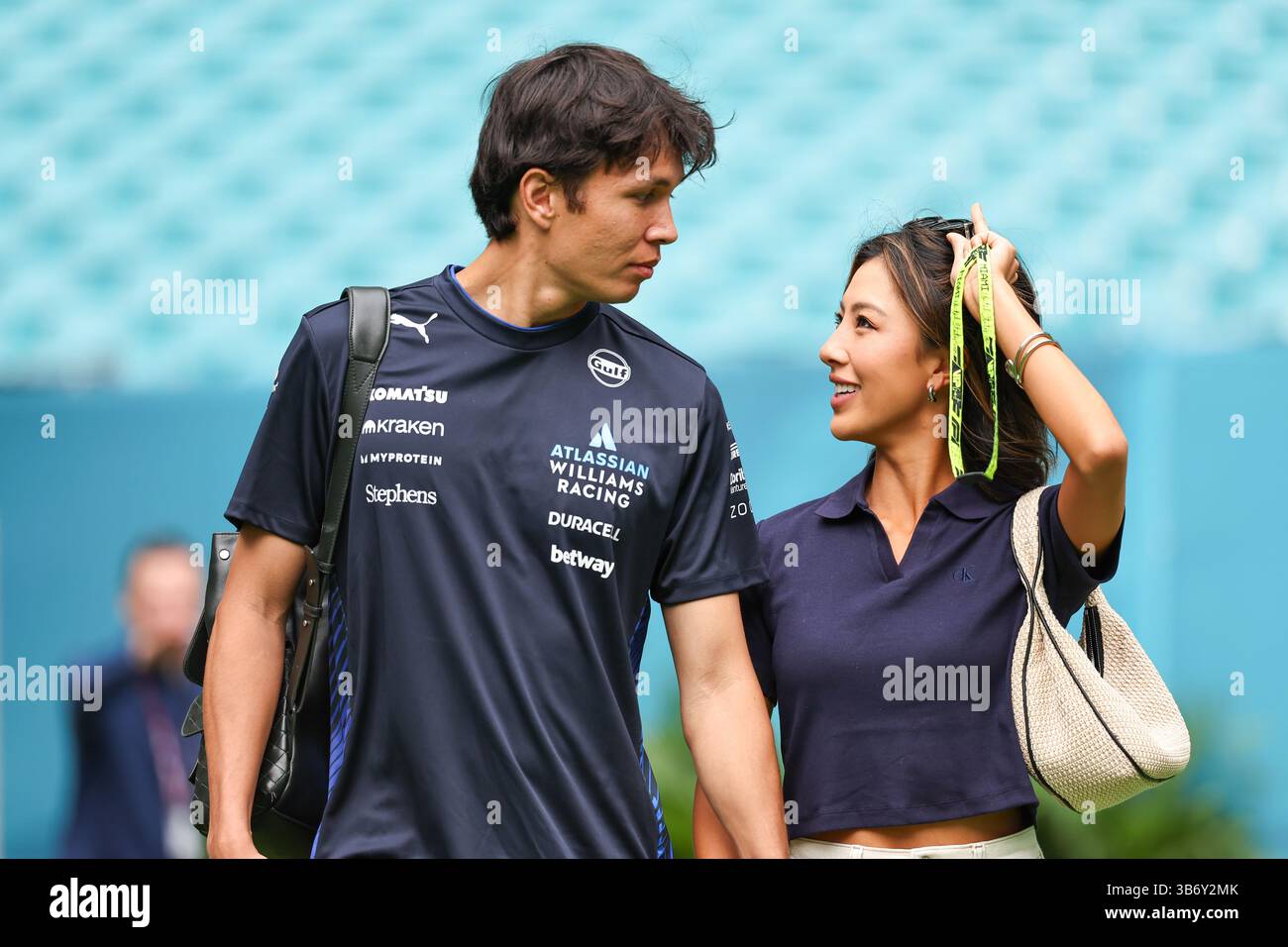 MIAMI, FLORIDA - MAY 4: Alexander Albon of Thailand and Atlassian ...