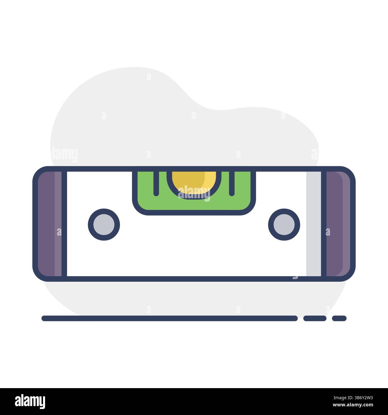 Bubble level vector icon. Construction, repair and building. Graph ...