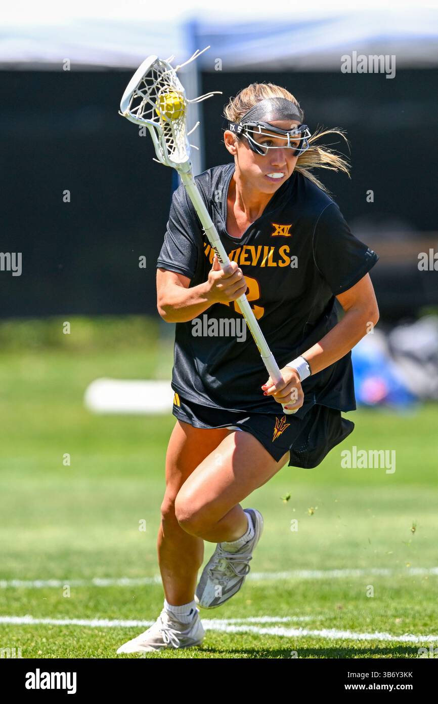 BOULDER, CO - MAY 03: Arizona State attacker, Jordyn Behar (12), in ...