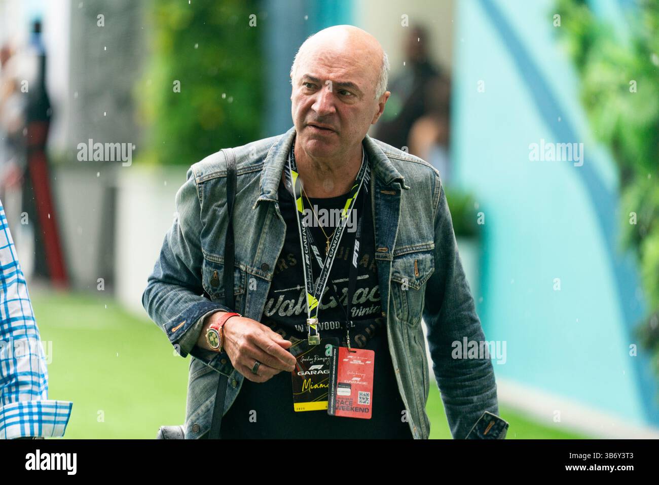 Businessman Kevin O'Leary arrives during the Formula One Miami Grand ...