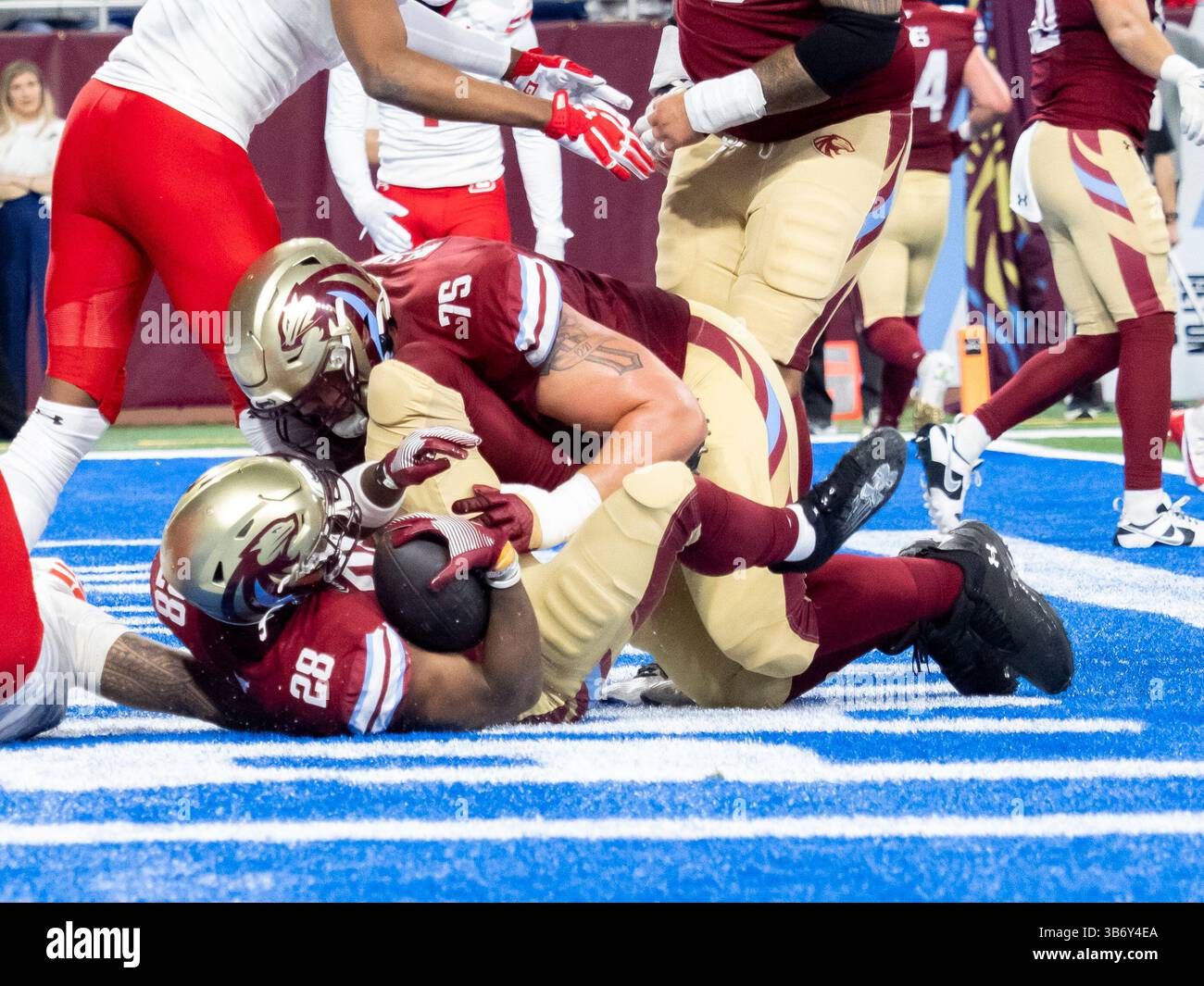 DETROIT, MI - MAY 04: Michigan Panthers running back Nate McCrary (28 ...