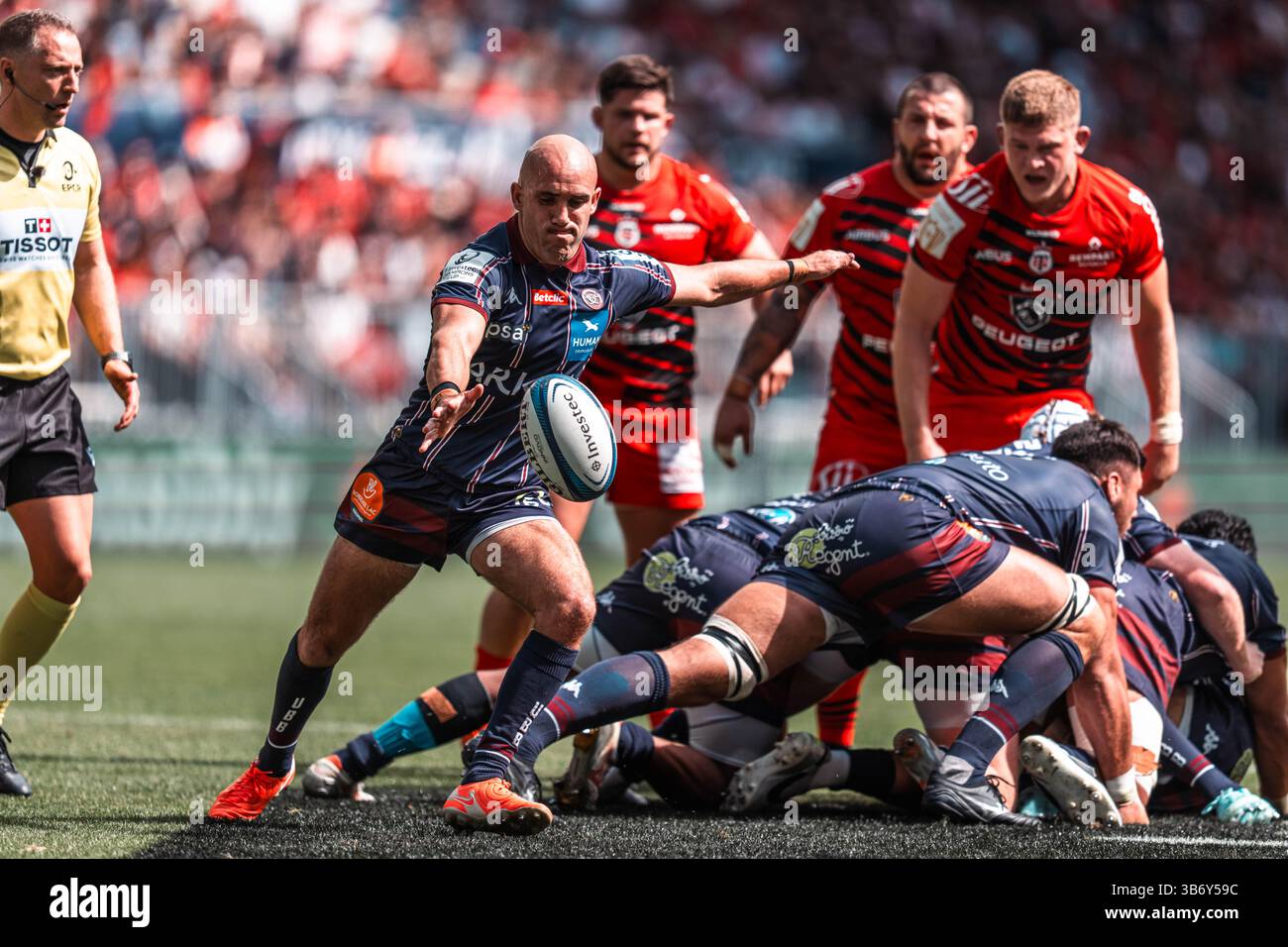 Maxime Lucu (cap.) of Union Bordeaux-Begles during the Champions Cup ...