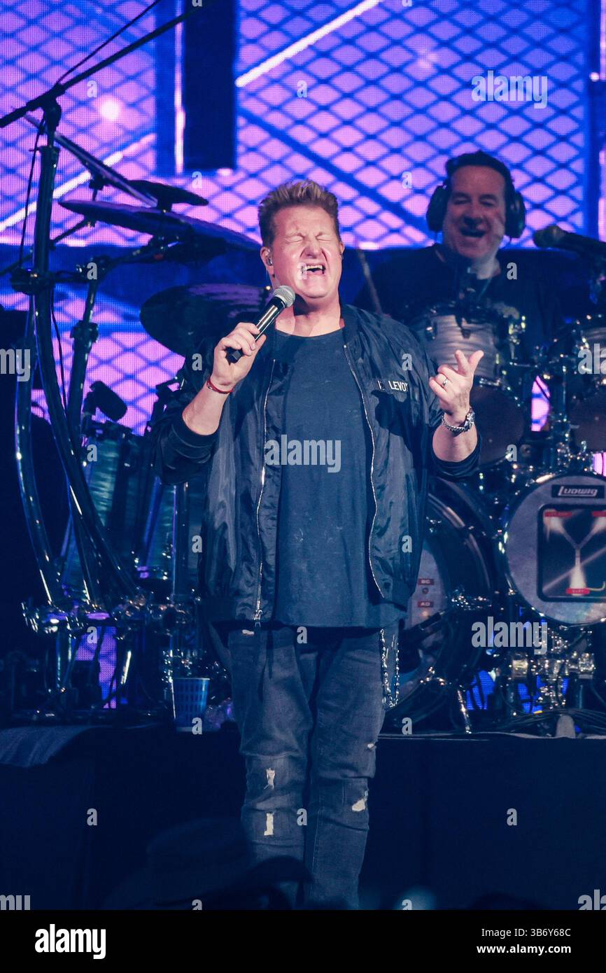 Gary Levox of Rascal Flatts performs during the iHeart Country Festival ...