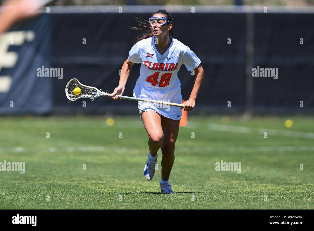May 03, 2025: Florida midfielder, Jenny Markey (48), moves the ball ...
