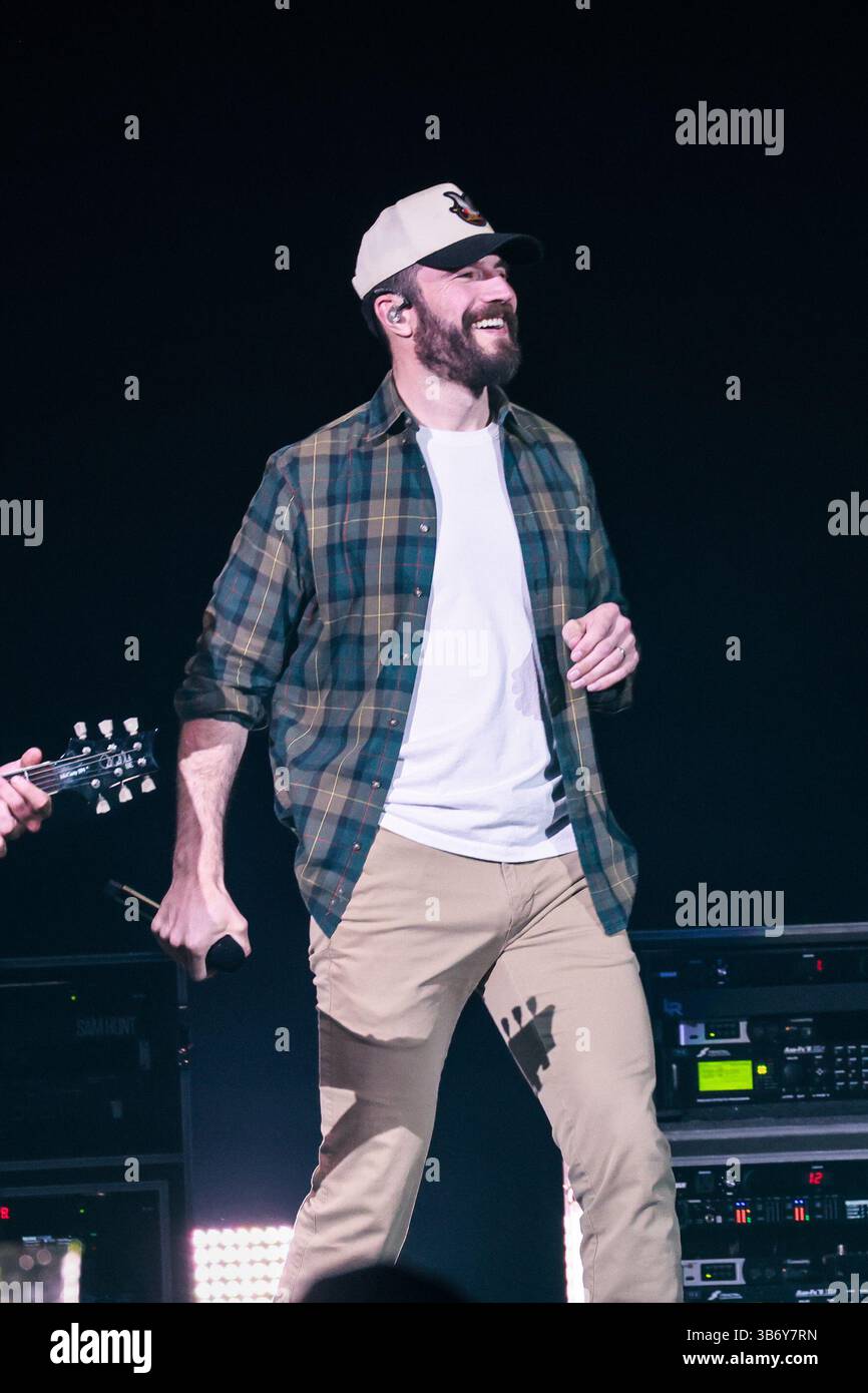 Sam Hunt performs during the iHeart Country Festival at the Moody ...
