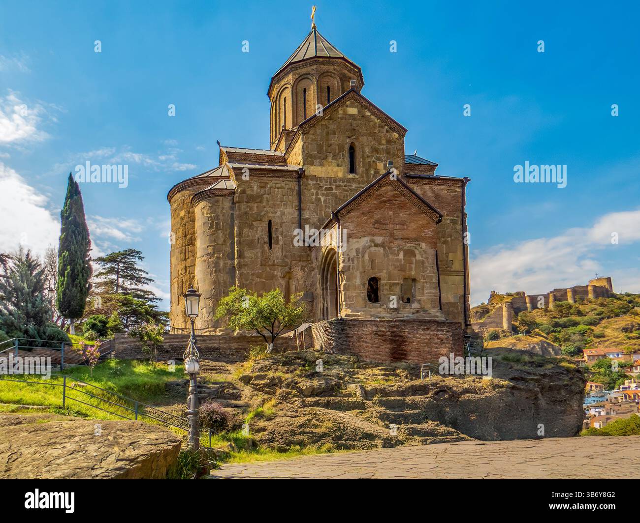 Metekhi church of the nativity of the mother of god hi-res stock ...